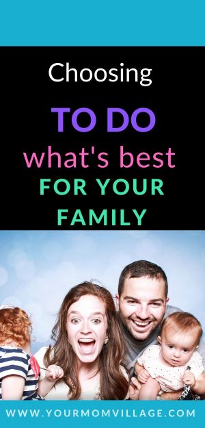 A mom interview: encouraging you to do what is best for your family