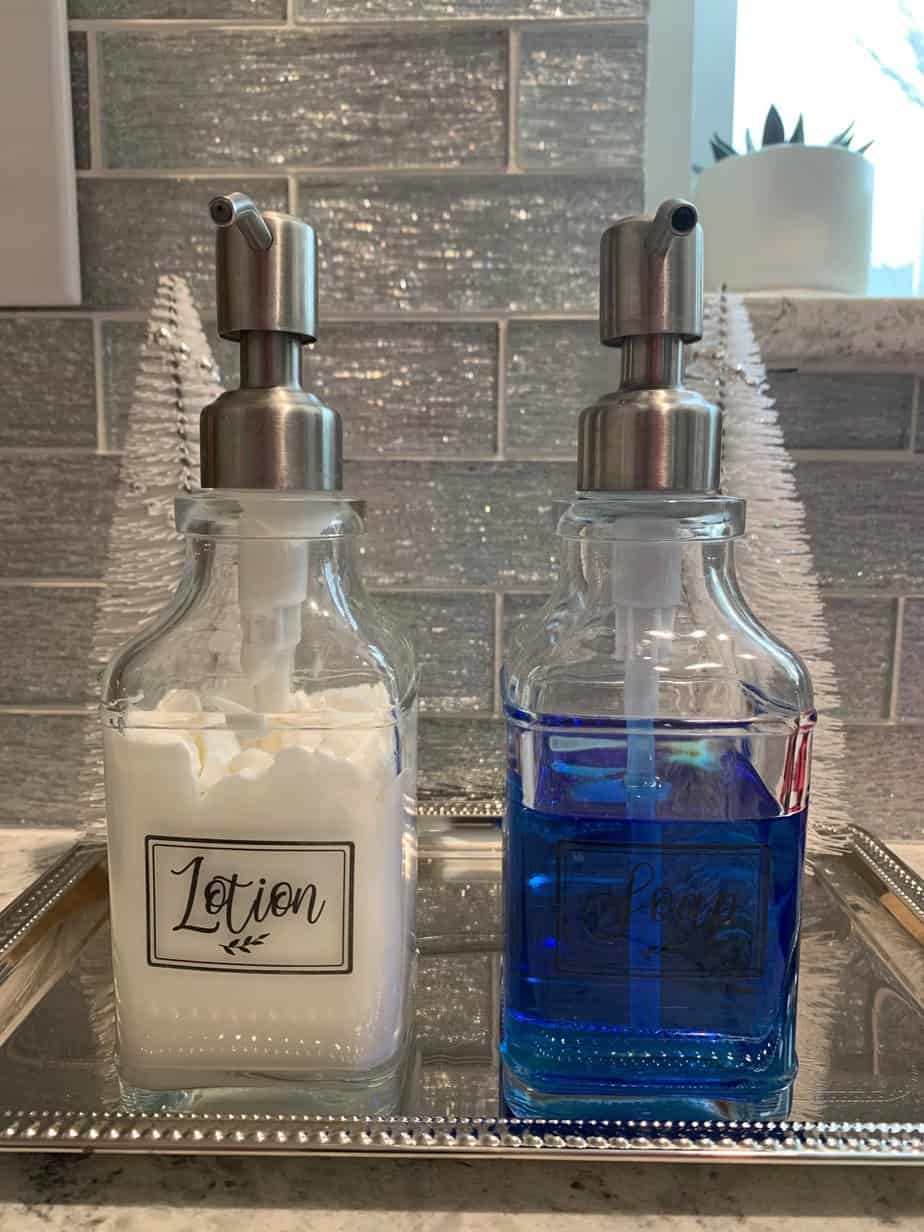 Kitchen dish soap display