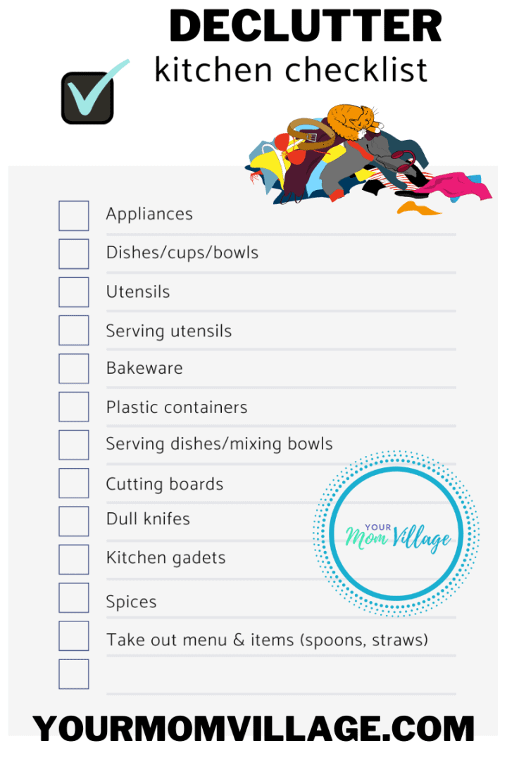 Create a decluttering plan you can stick to: even if you have no time
