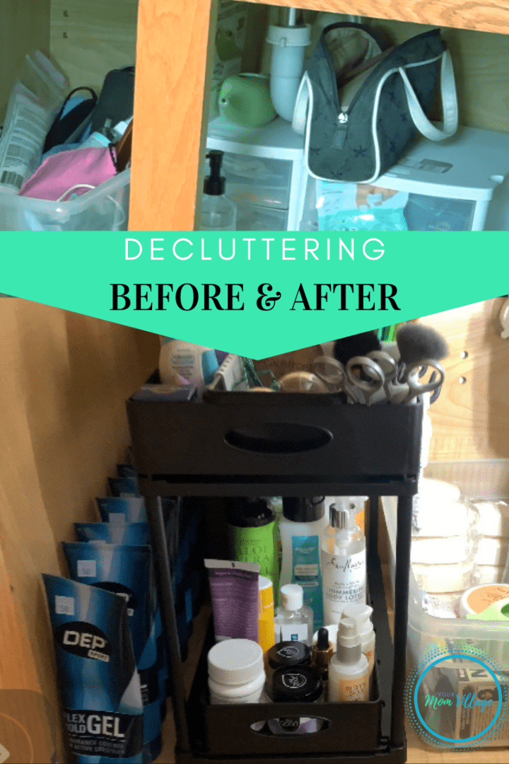 Create a decluttering plan you can stick to: even if you have no time