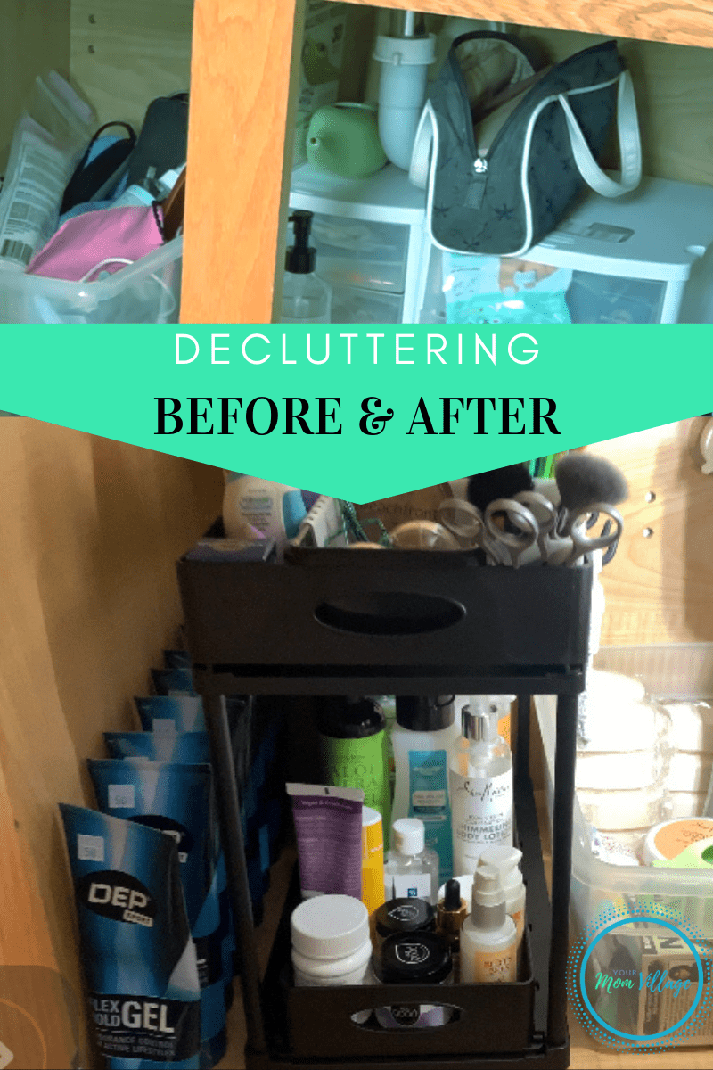 Create a decluttering plan you can stick to: even if you have no time